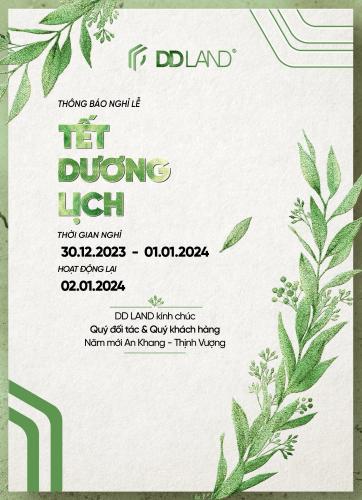DD LAND TRÂN TRỌNG THÔNG BÁO LỊCH NGHỈ LỄ TẾT DƯƠNG LỊCH